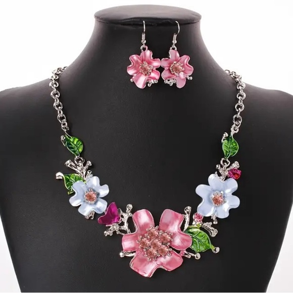 Jewelry | Vintage Bohemian Flower Design Jewelry Set | Poshmark